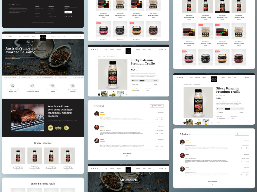 Custom Shopify website design UX UI, e-commerce website, brand website ...