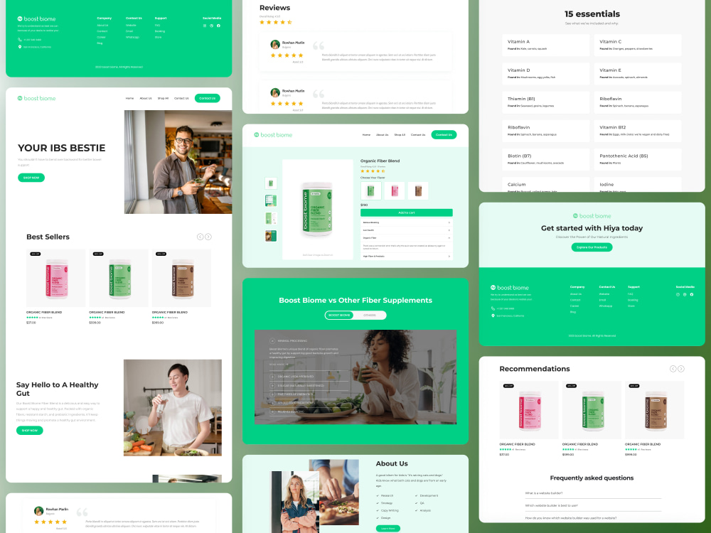 Custom Shopify website design UX UI, e-commerce website, brand website ...