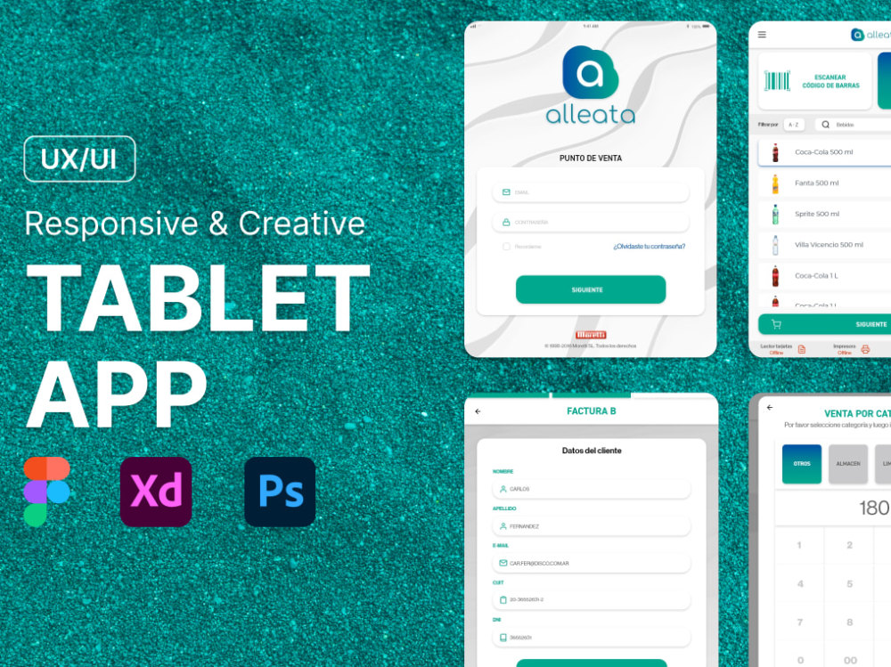 Figma Tablet App, responsive web app UX UI, Android iOS | Upwork