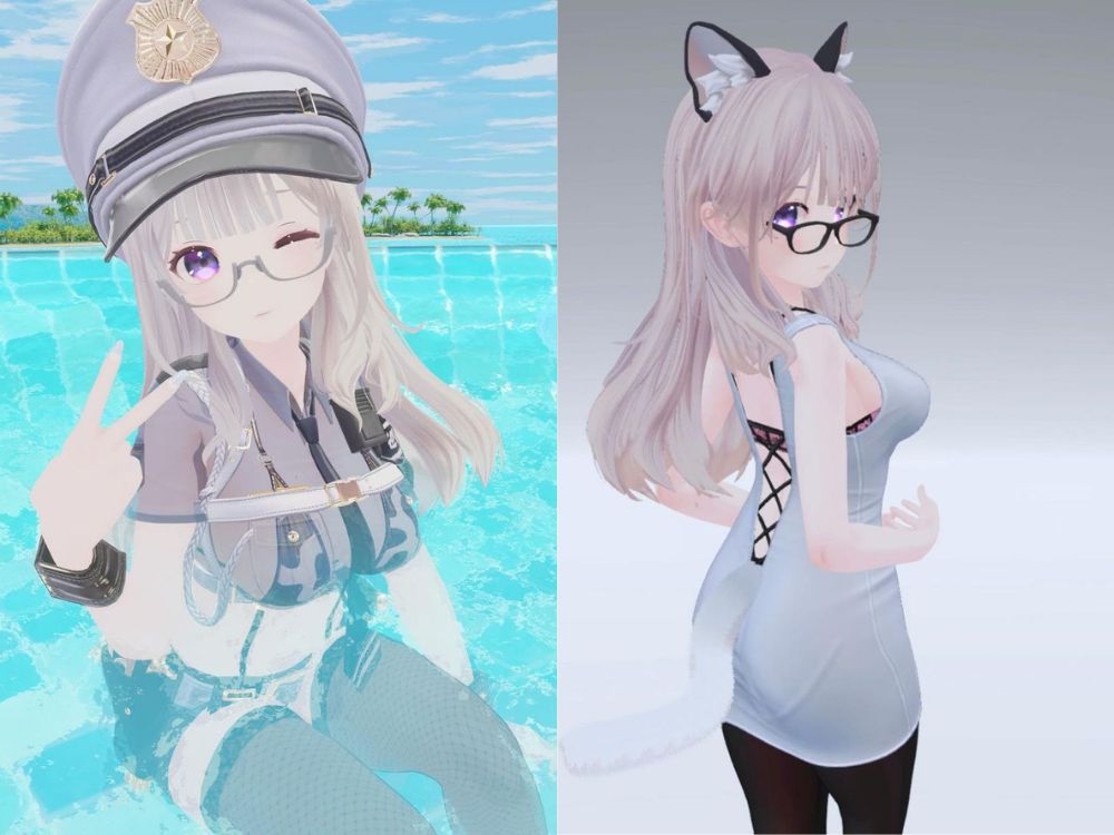 A created or edited vrchat avatar furry avatar in vseeface, vrm mmd ...