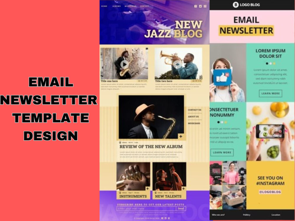 High converting canva newsletter canva flyer canva banner canva email ...