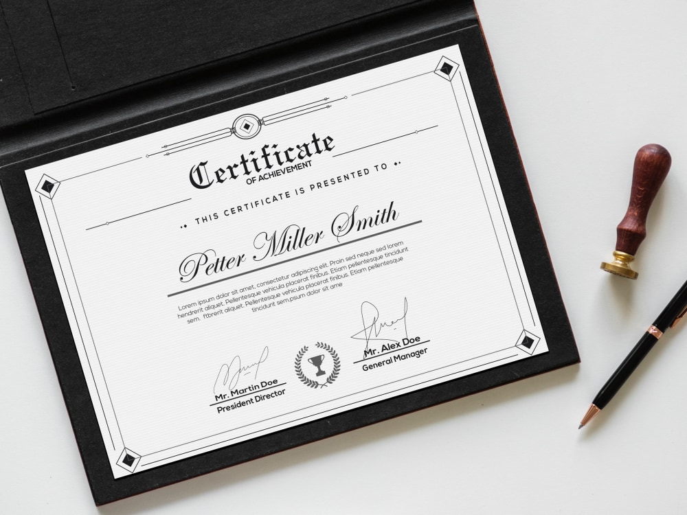 Professional diploma, custom certificate Design | Upwork