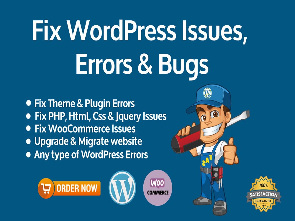 WordPress plugin, theme, wocommerce, backend Error, issues, bug Fixed | Upwork