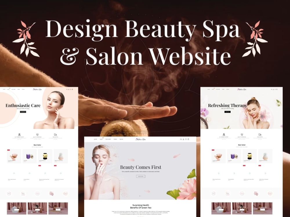 A professional spa website sleek webdesign | Upwork