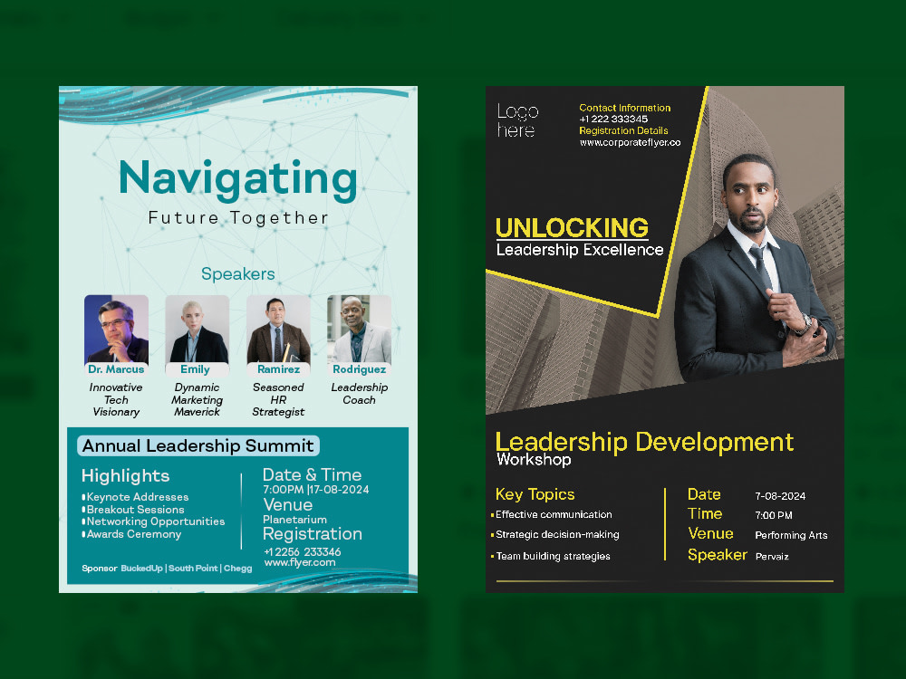 Corporate design poster and a professional poster | Upwork