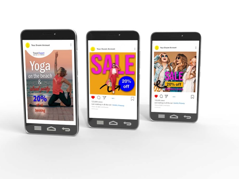 A high-quality Digital display Ads design, Instagram Post and Facebook ...