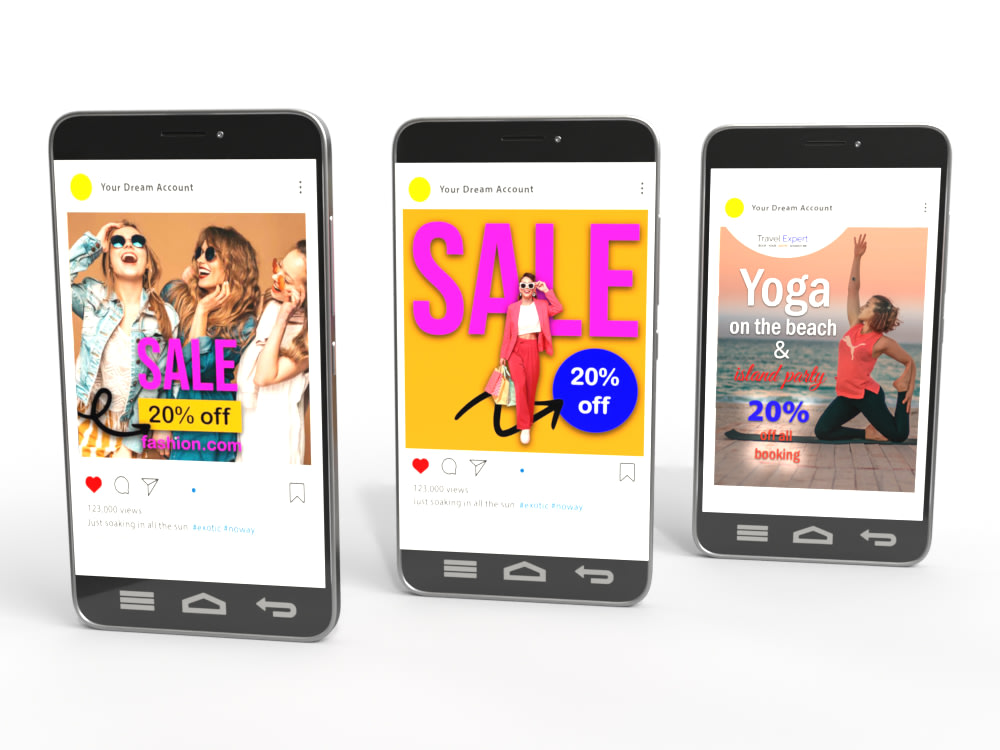 A high-quality Digital display Ads design, Instagram Post and Facebook ...