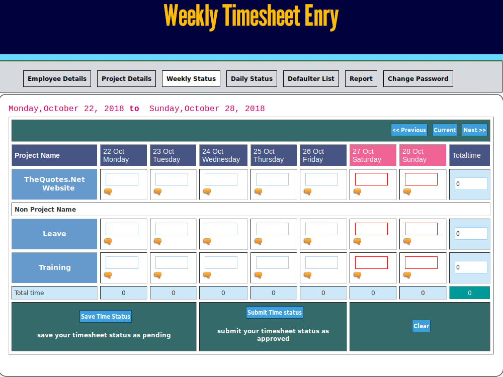 Php Timesheet Application With Source Code Upwork