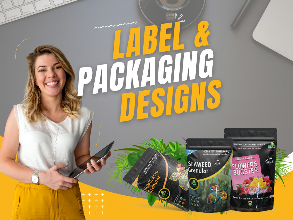 Unique and modern product label design and packaging design | Upwork