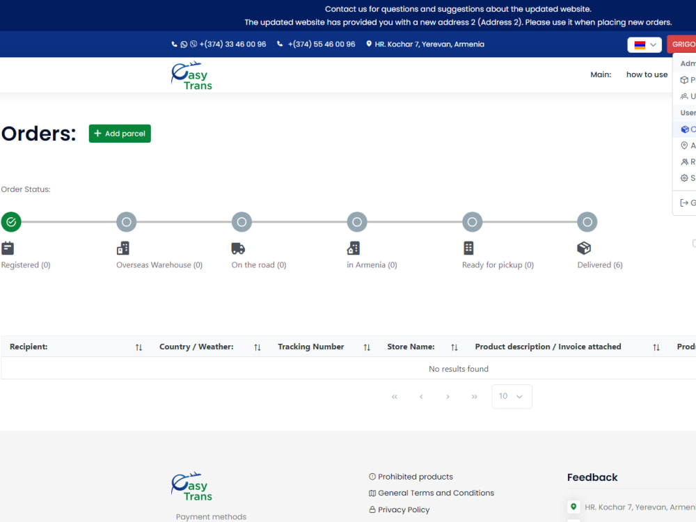 Freight Web Development: User-Friendly Logistics & Package Tracking ...
