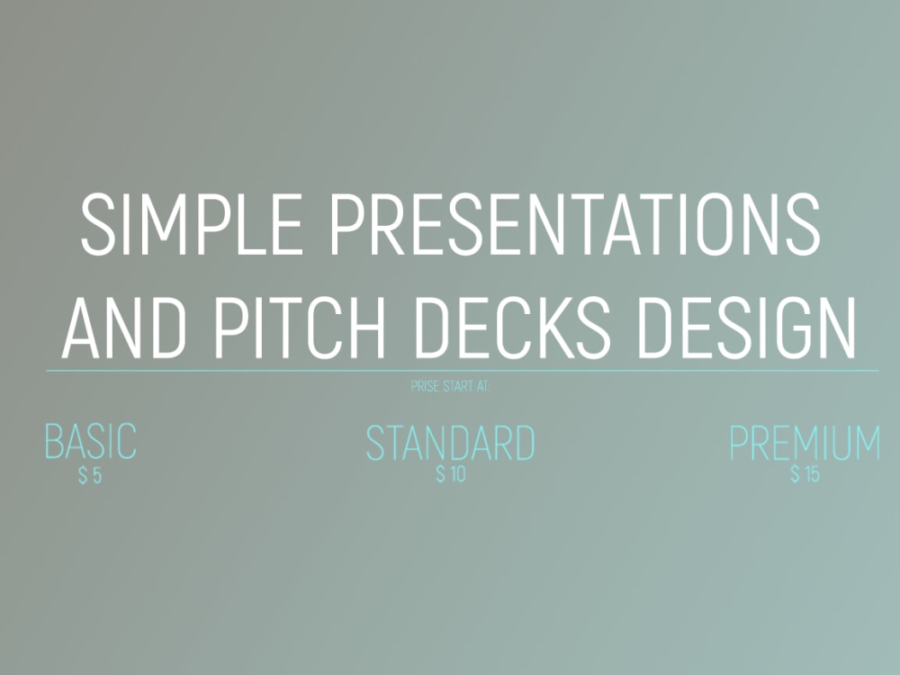 Simple but beautiful presentation | Upwork