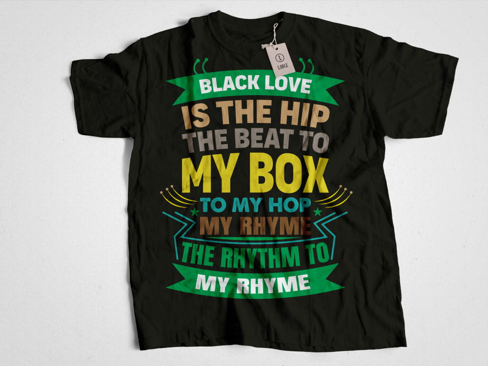 Modern Text Tshirt Design | Upwork