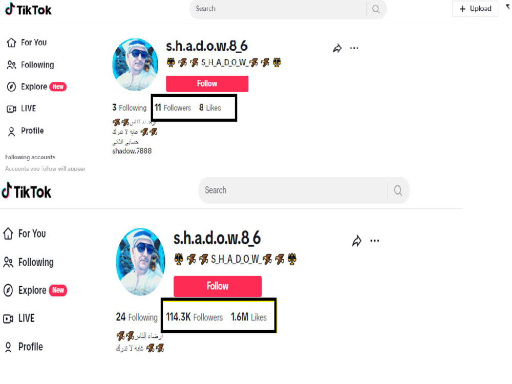 Grow your account on Tiktok or Instagram and increase interaction | Upwork