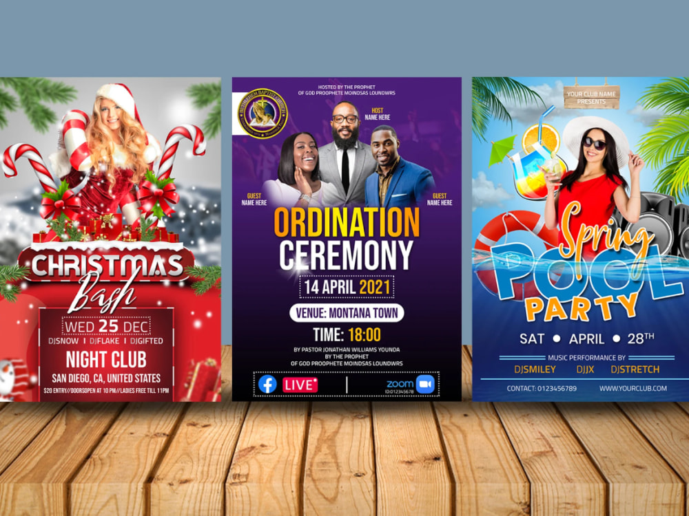 Eye-catching food flyer, event flyer, party flyer, business flyer ...