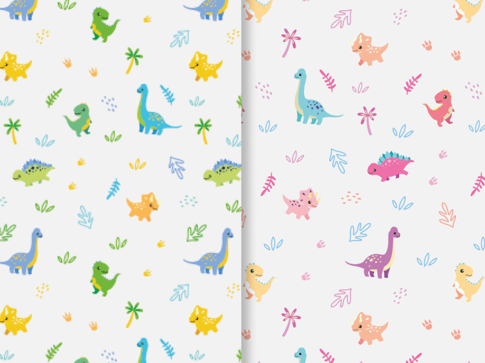 A cute unique seamless pattern for kids, children | Upwork