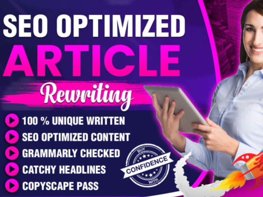 An copywrite SEO article manually, plagiarism-free | Upwork