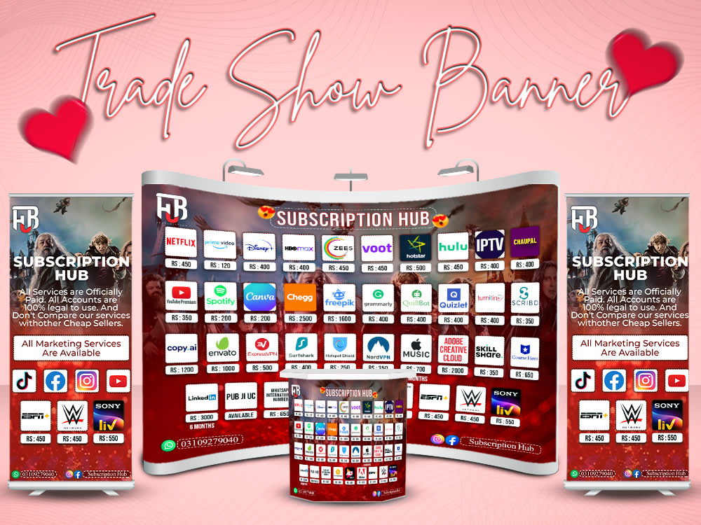 Trade show, banner, backdrop, retractable banner exhibition banner pop ...