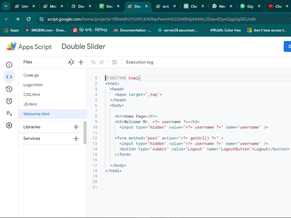 Redirect Login system in Google Apps Script & Spreadsheet | Upwork