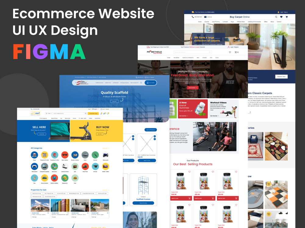 Ecommerce Website UI/UX Design in Figma | Upwork