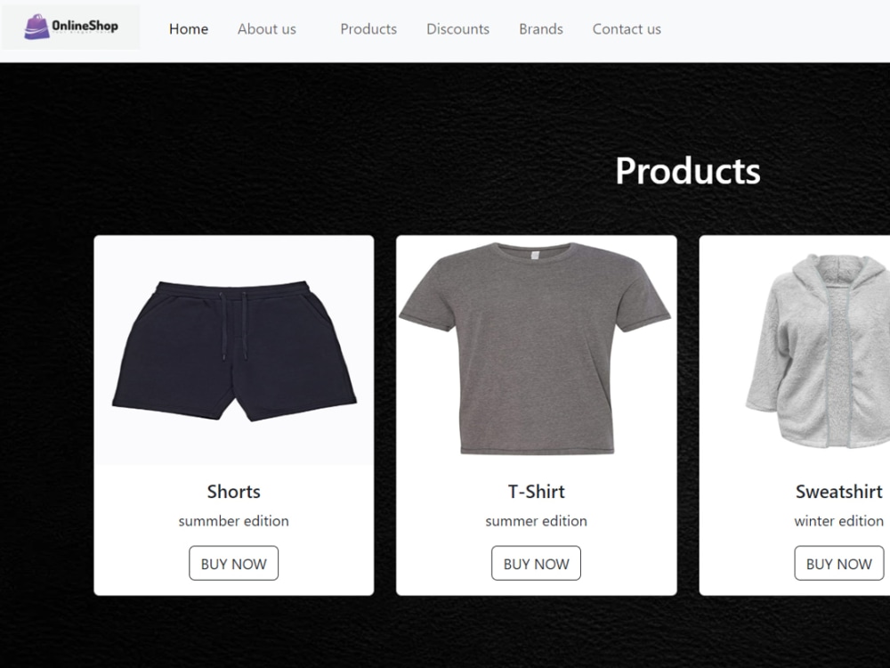 Front design for an online shop | Upwork