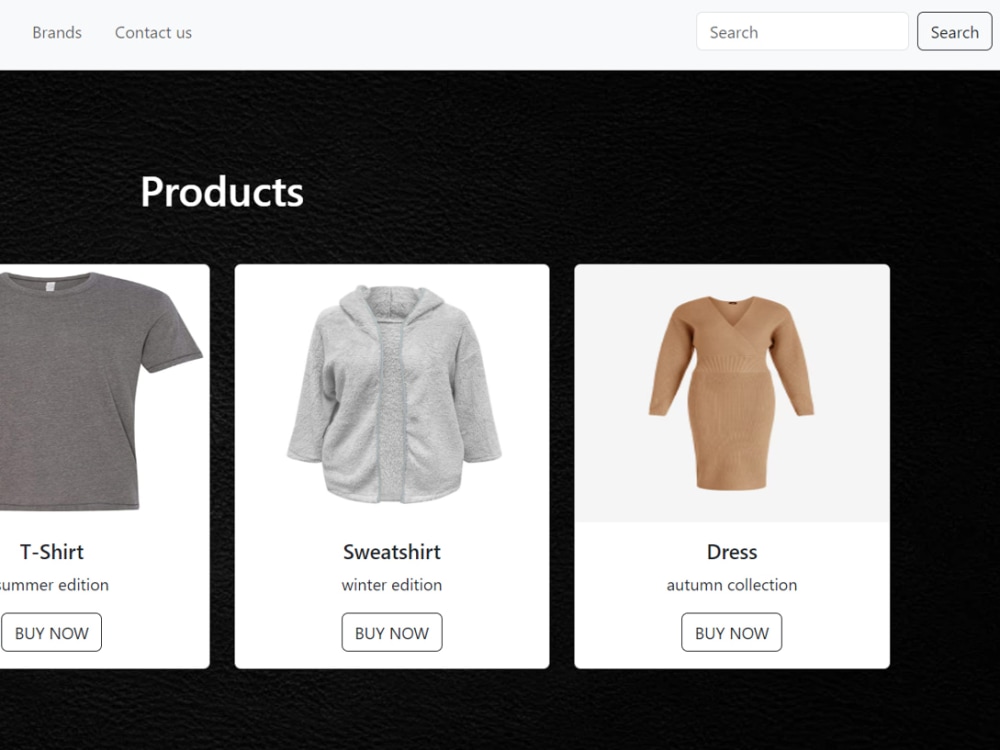 Front design for an online shop | Upwork