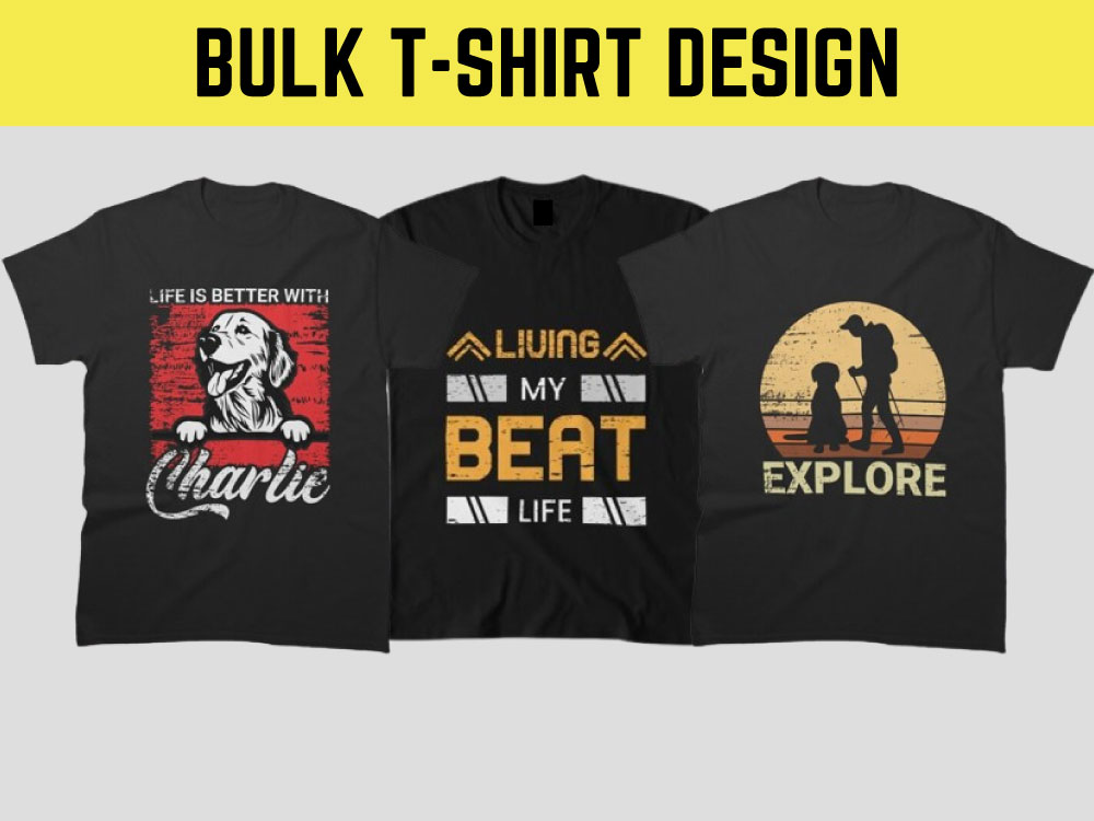 Bulk, merchandise, retro and graphic tshirt design for you | Upwork