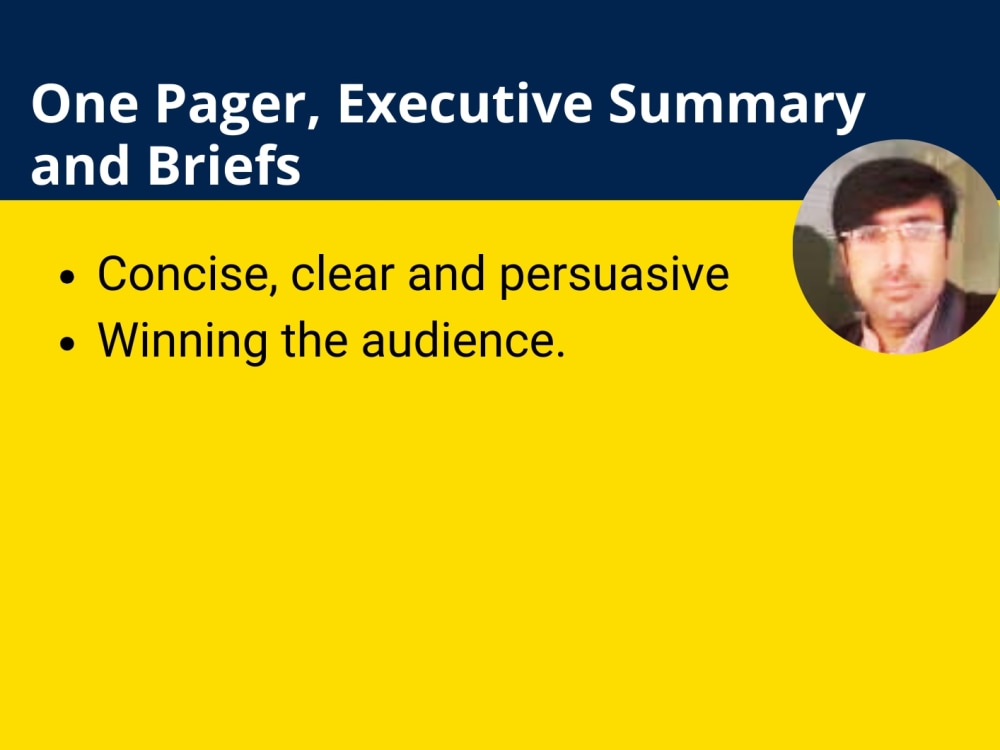 Captivating and Persuasive One pager, Executive Summary, Brief | Upwork