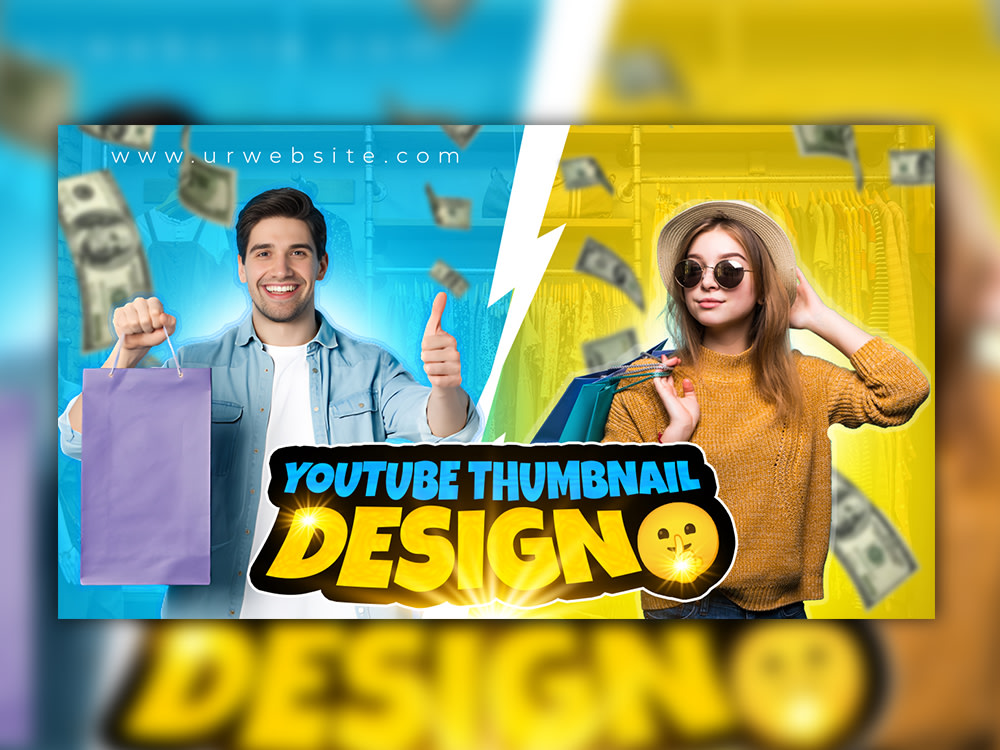 Amazing and attractive eye catchy youtube thumbnail design for your ...