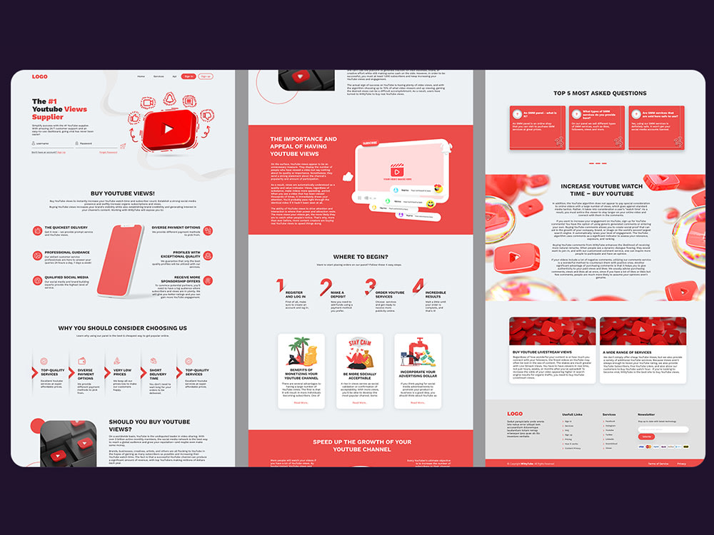 Perfect panel, SMM panel website design and development services | Upwork