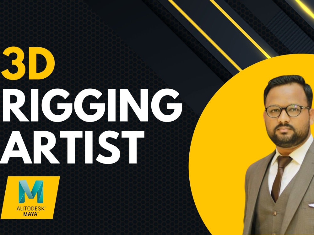 A professionally created 3D Character And Props Rig in Maya. | Upwork