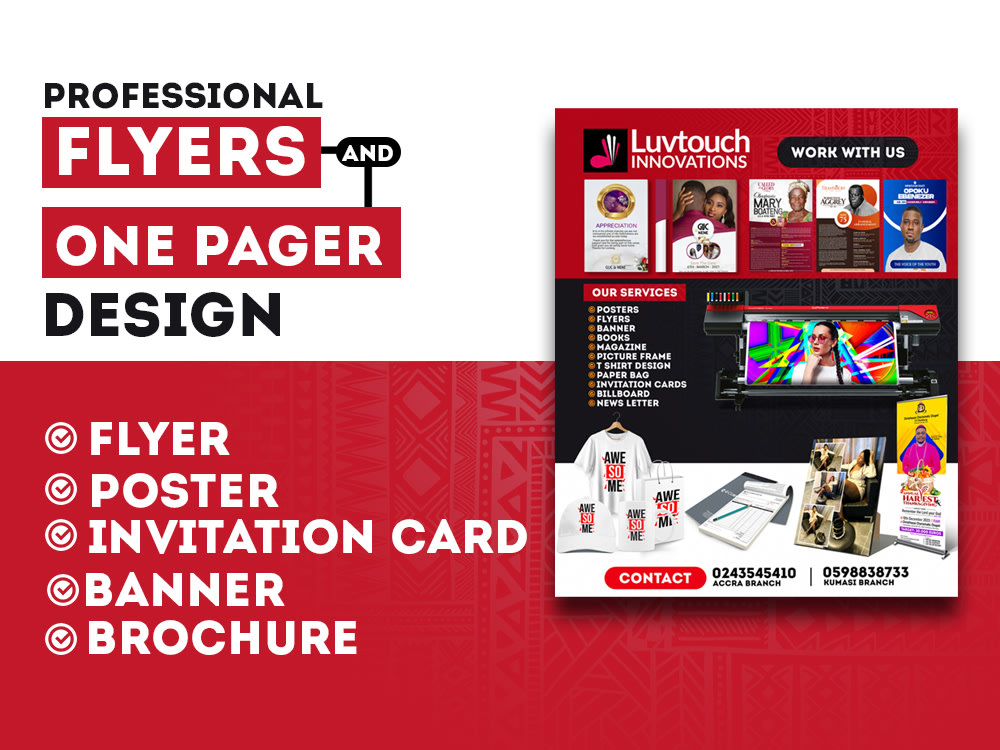 A unique and creative flyer for your business | Upwork