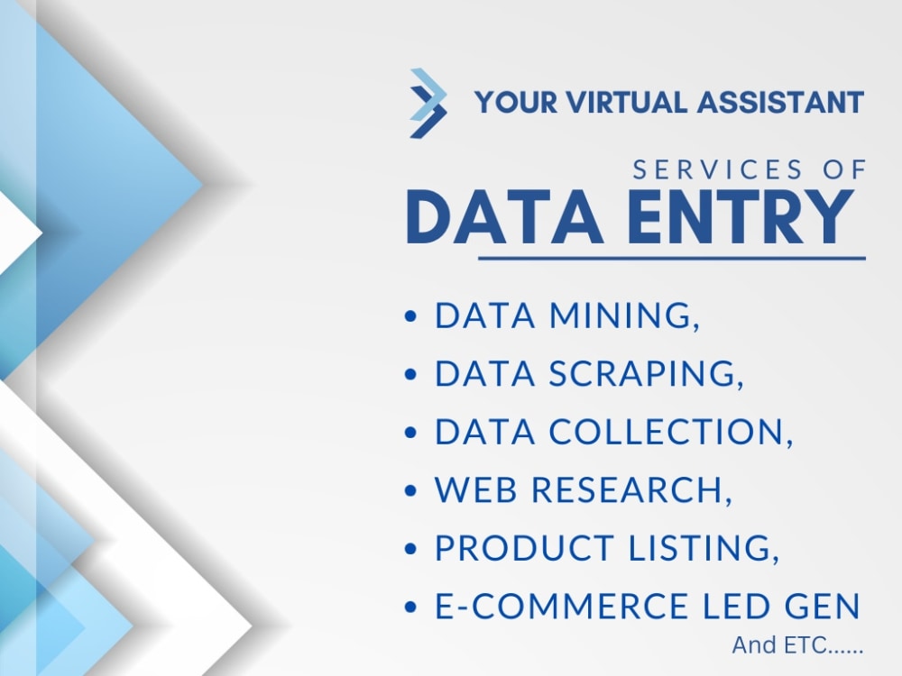 A virtual assistant for data entry, data scraping, web research and more. | Upwork