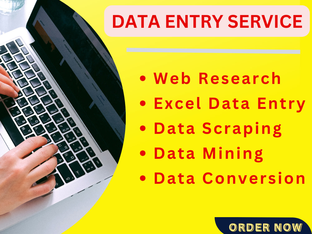 Data entry web research, work as a virtual assistant | Upwork