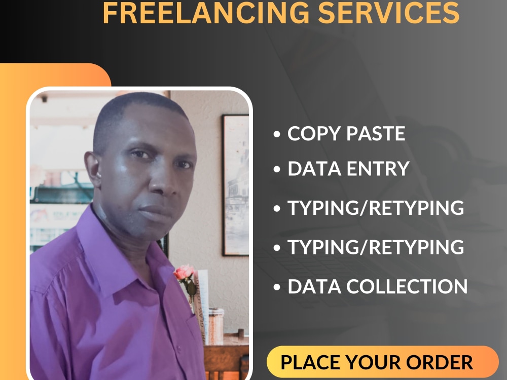 Data entry, data collection, typing retyping, and copying. | Upwork