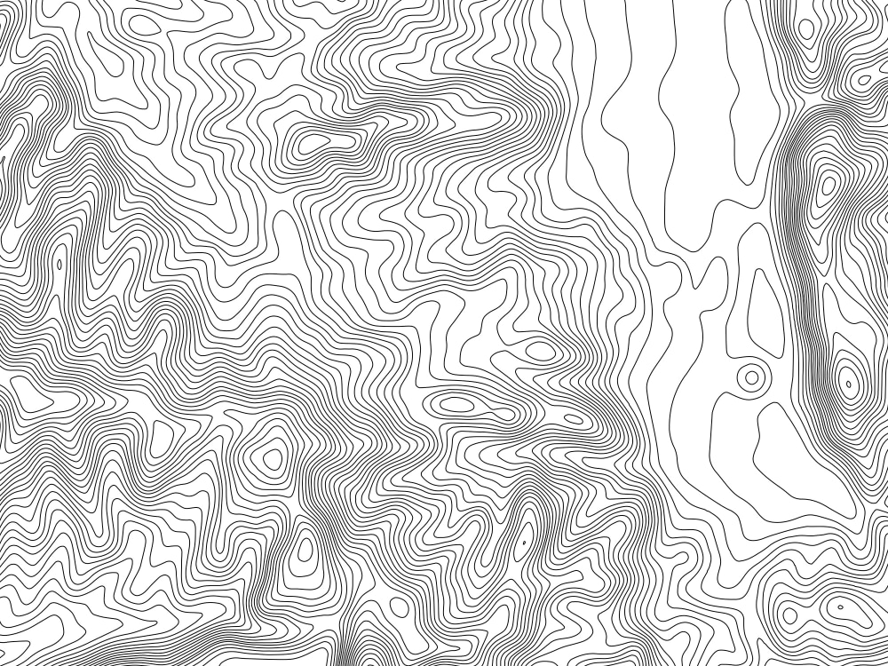 Editable vector topographic map | Upwork