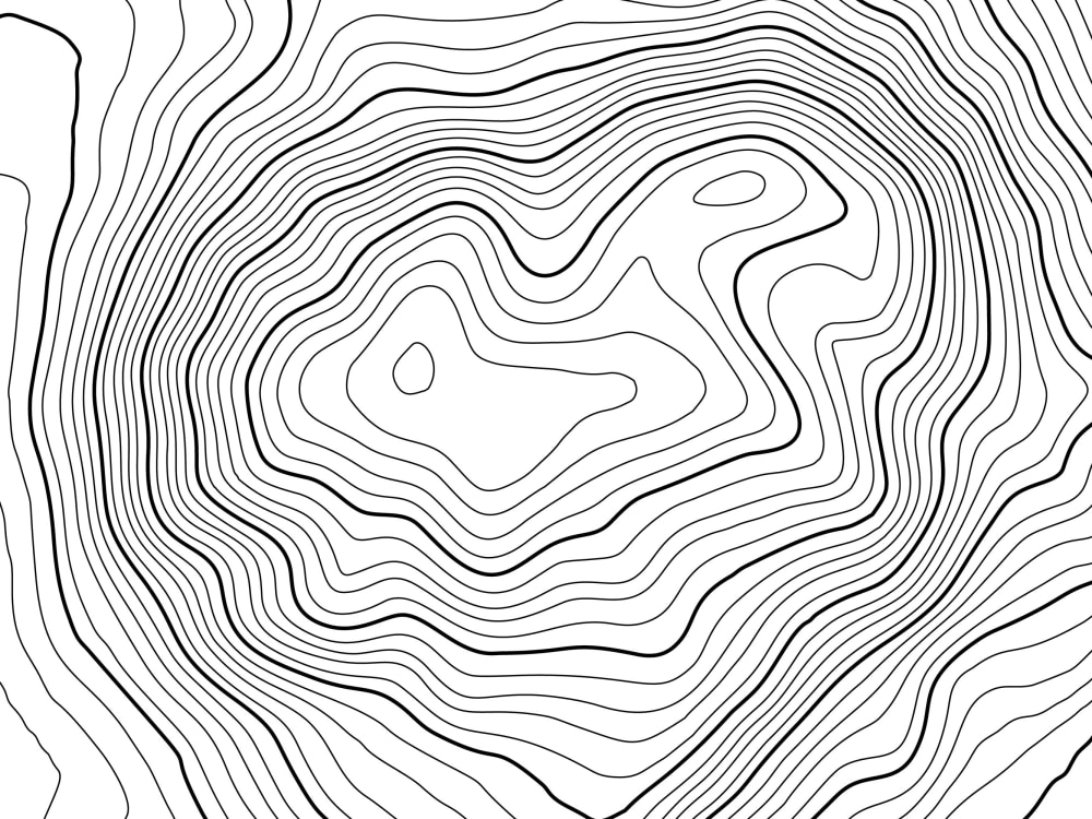 Editable vector topographic map | Upwork