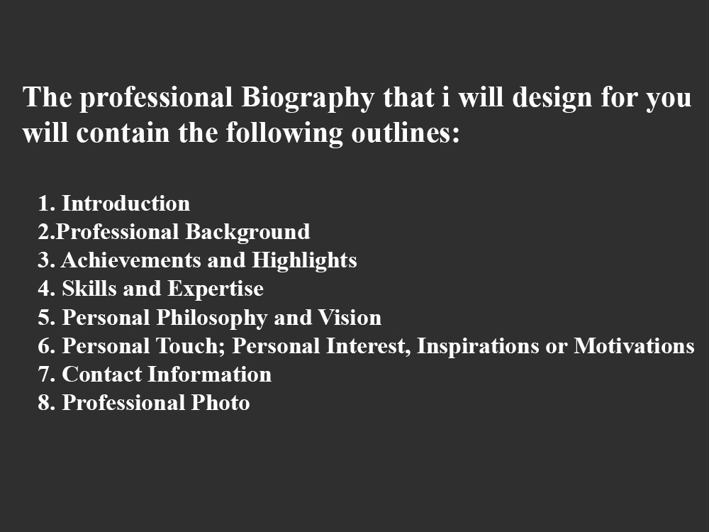 A Compelling CV and professional Bio Design | Upwork