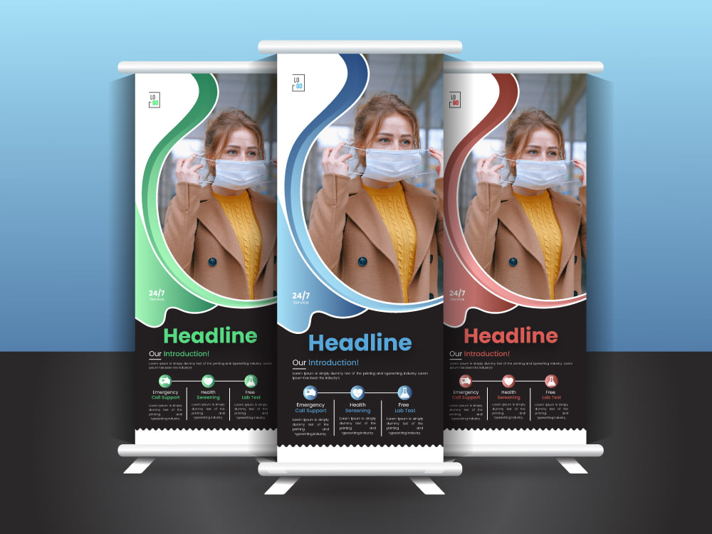 Design the best roll-up, retractable, pull-up, pop-up, or signage | Upwork