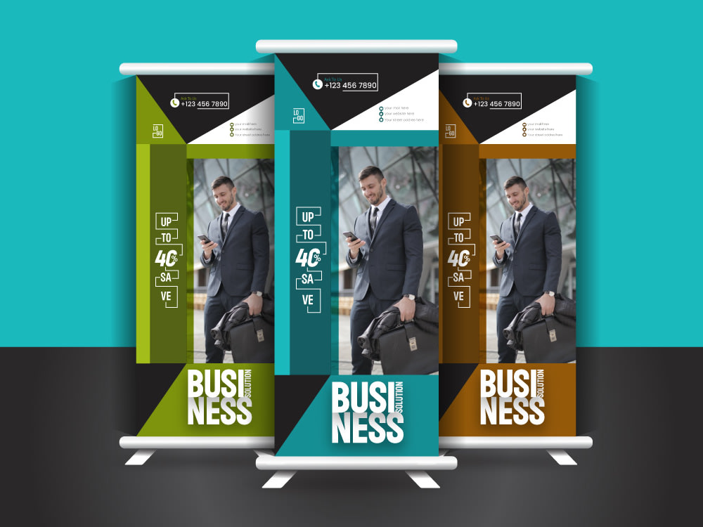 Design the best roll-up, retractable, pull-up, pop-up, or signage | Upwork