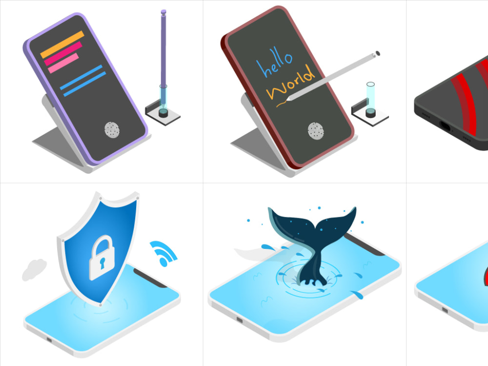 Isometric Icons for your website | Upwork