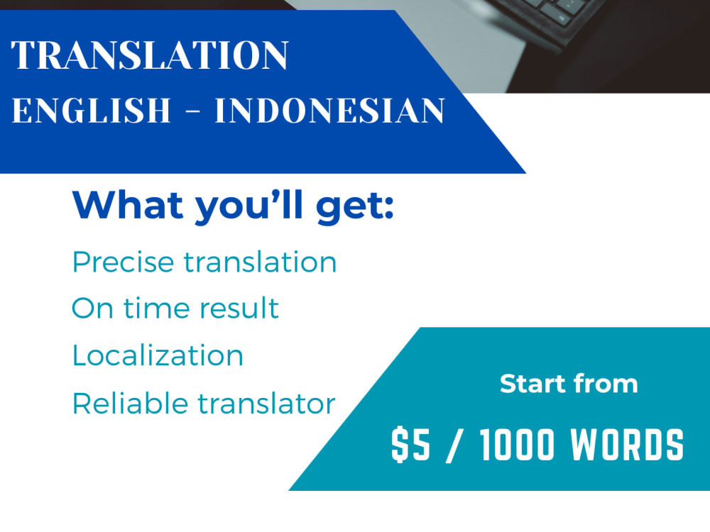 The perfect translation result from English to Indonesian and vice ...