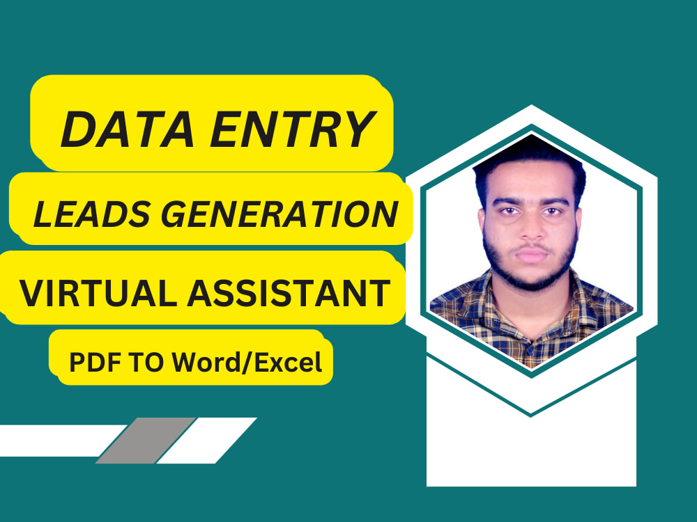 Fast data entry, Virtual Assistant, Lead Generation, copy paste & typing | Upwork