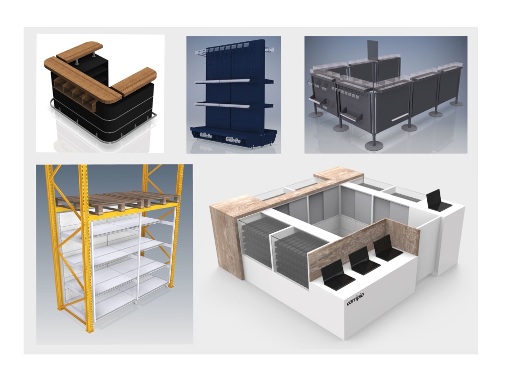 Furniture design, render and production plans | Upwork