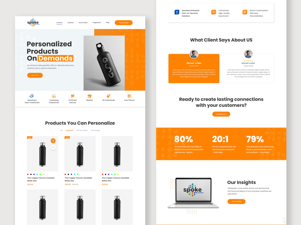 A professional website UI UX design in Figma or XD | Upwork