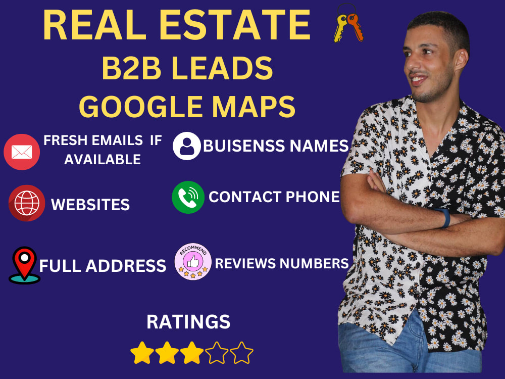 Google Maps Real Estate Leads( Realtors, Agents, Brokers ) &All ...