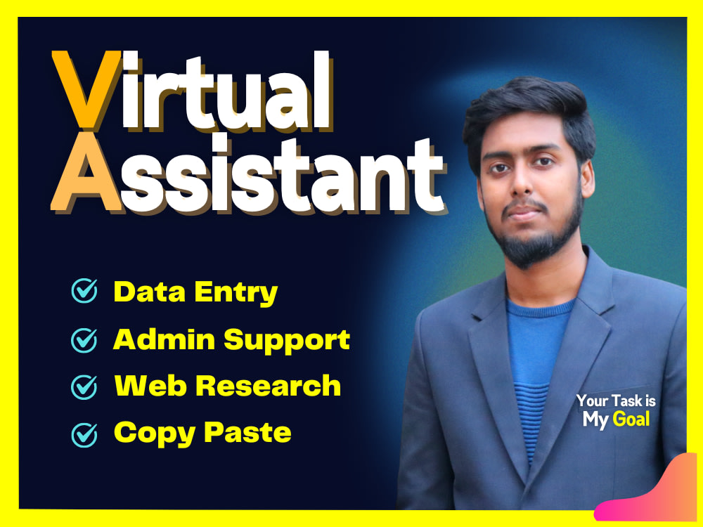 Virtual assistant, Data entry, Typing, Copy-paste, & Web Research expert🚀 | Upwork