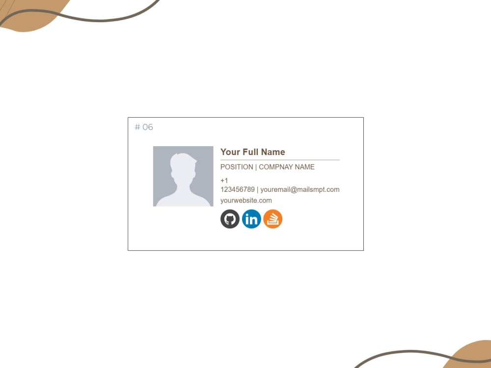 Simple Clickable HTML Email Signature | 1 to 2 hours delivery | Upwork