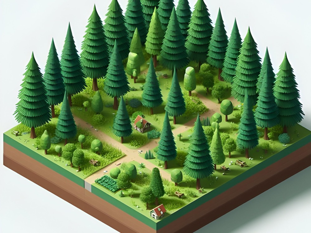 AI isometric environment design + 3d model for games and animation ...