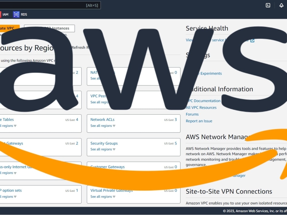 AWS Project: -VPC,EC2 Instances,IAM,S3,RDS,Volumes, | Upwork