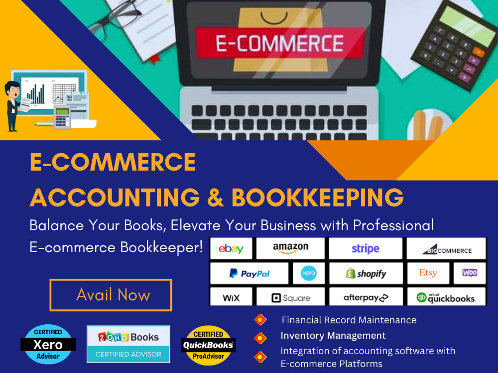 Bookkeeping Expert for E-commerce Ventures| QuickBooks| Xero| Zoho Books | Upwork